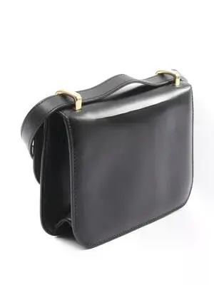 Prada 2010s Emblèm Leather Shoulder Bag