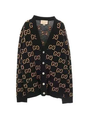Gucci 2000s Jacquard Wool Cardigan