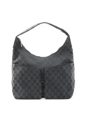 Gucci Patterned Shoulder Bag With Leather Trim