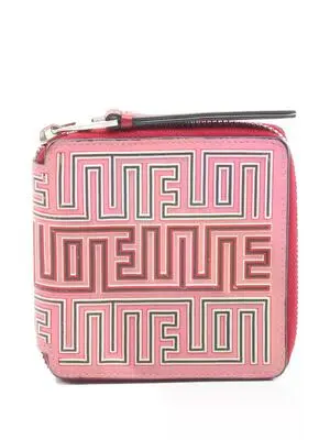 Loewe Maze Square Zip Wallet - Pink