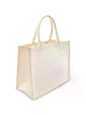 Dior 2000s Medium Book Tote Bag - Neutrals