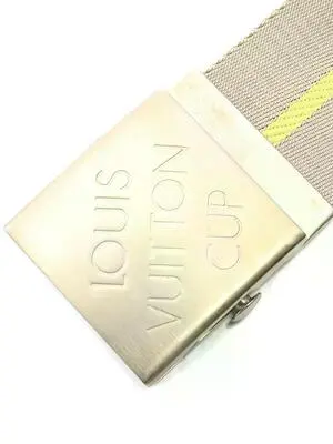 LOUIS VUITTON 2010s Cup 2003 Logo-plaque Belt