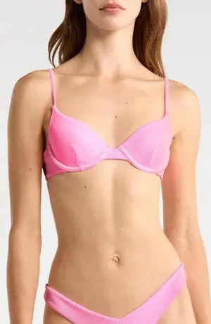 KULANI KINIS Underwire Bikini Top - Fairy Floss