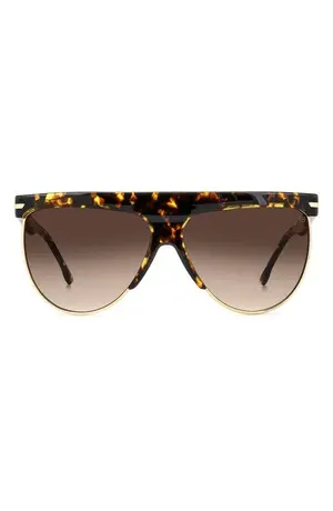 Victoria Beckham 65mm Oversized Pilot Sunglasses - Havana/brown Sf