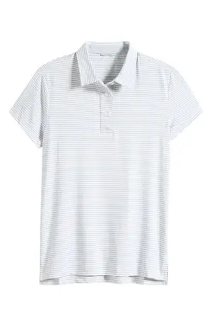 SWANNIES Kayla Polo Top - Glacier White