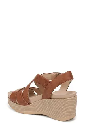 Dr. Scholl'S Cali Beach Platform Wedge Sandals - Honey