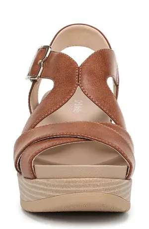 Dr. Scholl'S Cali Beach Platform Wedge Sandals - Honey