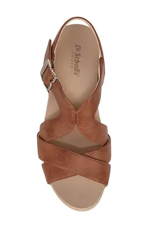 Dr. Scholl'S Cali Beach Platform Wedge Sandals - Honey