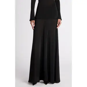 TOM FORD Liquid Viscose Blend A-line Maxi Skirt