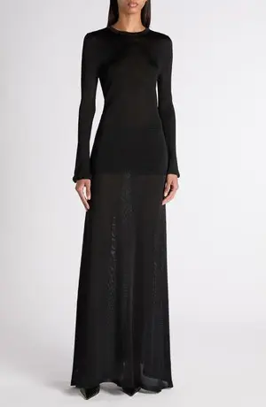 TOM FORD Liquid Viscose Blend A-line Maxi Skirt