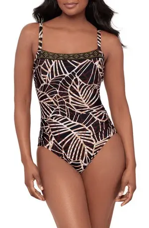 MIRACLESUIT® Kara Underwire One-piece Swimsuit - Black/multi