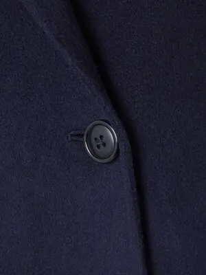 Loulou De Saison Borneo Double-breasted Wool And Cashmere-blend Coat - Blue