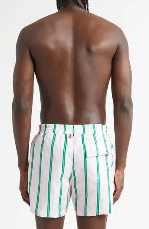 Thom Browne Striped Swim Trunks