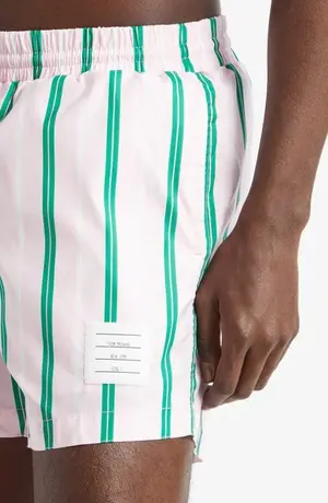 Thom Browne Striped Swim Trunks