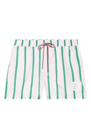 Thom Browne Striped Swim Trunks