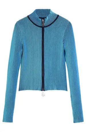 Desigual Ribbed Jacket With Front Zip
