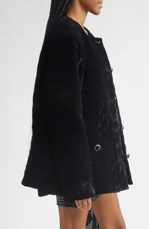 AREA Quilted Velvet Jacket