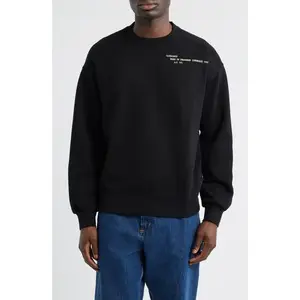 Carhartt Work In Progress Graphic Cotton Sweatshirt - Black