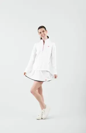 LOVE ALL Tracy 1/4 Zip Jacket - Pink