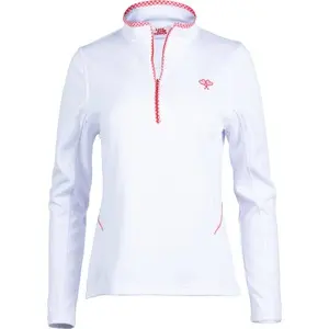 LOVE ALL 1/4 Zip Tracy Jacket Gingham - Pink