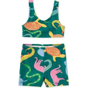 TEA COLLECTION Tankini And Board Shorts Swim Set - Brazilian Folk Animals