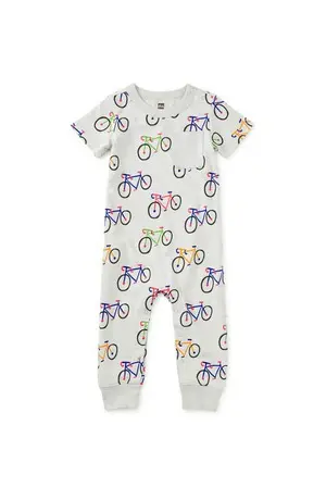 TEA COLLECTION Printed Baby Romper - La Vuelta Bikes