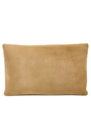 Saint Laurent Large Cassandre Suede Envelope Clutch - Light Cumin