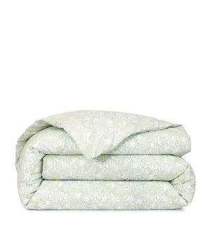YVES DELORME Capri Amande Super King Duvet Cover - Green