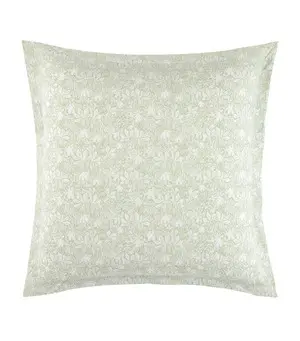 YVES DELORME Capri Amande Square Oxford Pillowcase - Green