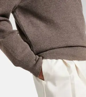 RÓHE Wool And Cashmere Polo Sweater - Grey
