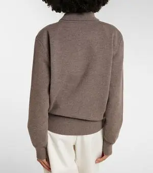 RÓHE Wool And Cashmere Polo Sweater - Grey