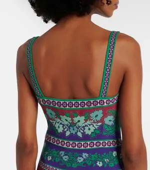 La DoubleJ Floral Printed Midi Dress - Multicoloured