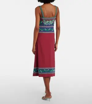 La DoubleJ Floral Printed Midi Dress - Multicoloured