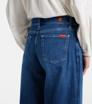 7 For All Mankind Lotta Ankle Wide-leg Jeans