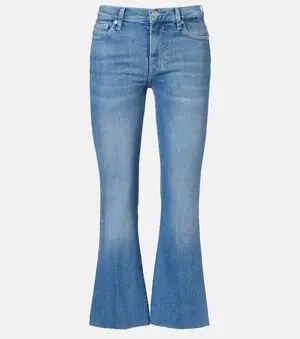 7 For All Mankind Dojo Cropped Flared Jeans