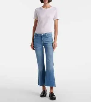 7 For All Mankind Dojo Cropped Flared Jeans
