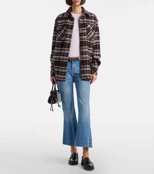 7 For All Mankind Dojo Cropped Flared Jeans