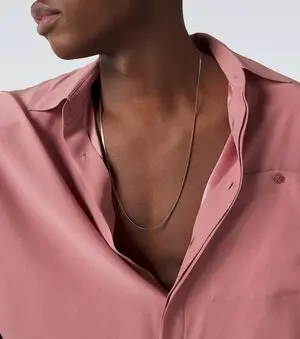 Saint Laurent Engraved Chain Necklace