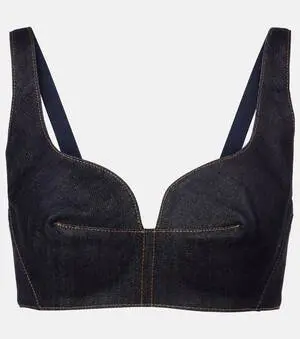 Givenchy Denim Bra Top - Blue