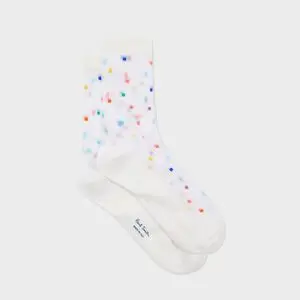 Paul Smith Sheer Tile Socks - White