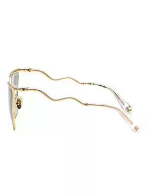 Roberto Cavalli Snake-effect Sunglasses