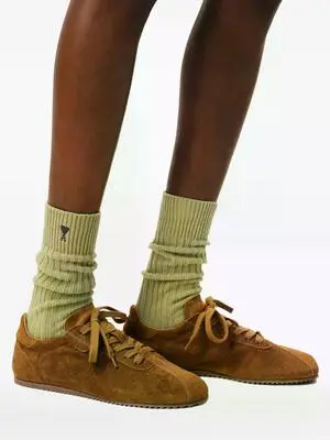 AMI Paris Cotton Blend De Coeur Socks - Green