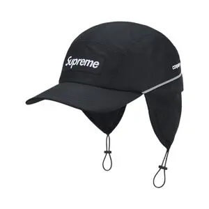 Supreme Polartec Lined Packable Earflap Cap - Black