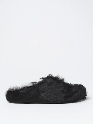 Marni Furry Mules - Black