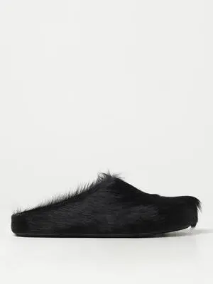 Marni Calf Hair Sabot - Black