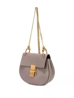 Chloé Drew Shoulder Bag - Grey