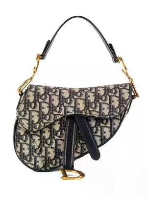 Dior Saddle Monogram Shoulder Bag - Neutrals