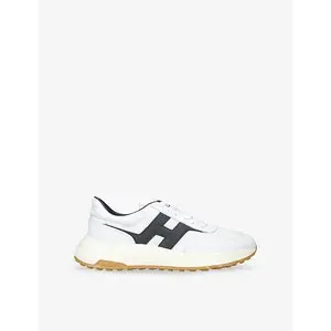 Hogan Nuovo Hyperlight Leather Trainers - White/blk