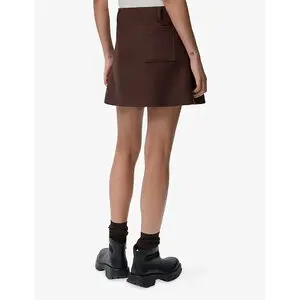 Loewe Pleated Flap-pocket Mini Skirt