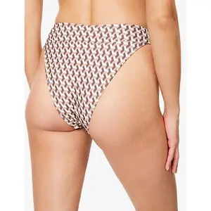 Monday Swimwear Marseille Geometric-print Bikini Bottom